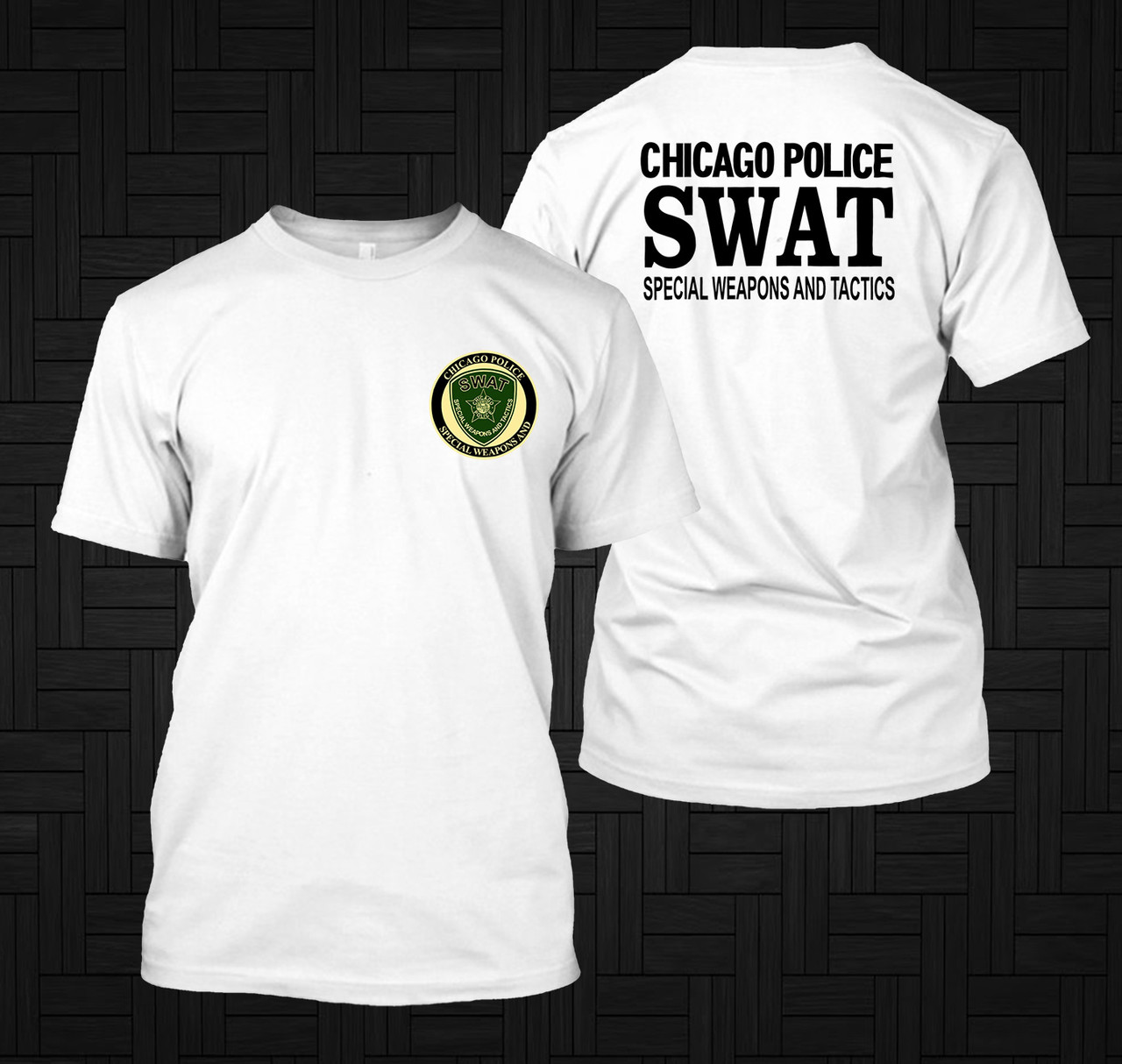 SWAT Chicago Police Department Special Weapons And Tactics - Custom T ...