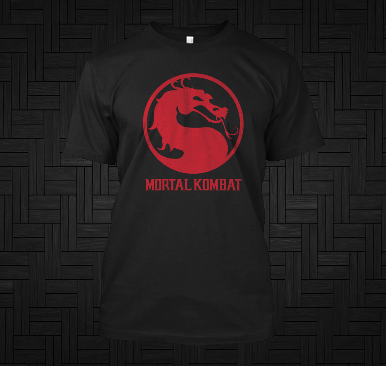 Mortal Kombat Classic Logo - Custom T-Shirt Tee - Contact Info