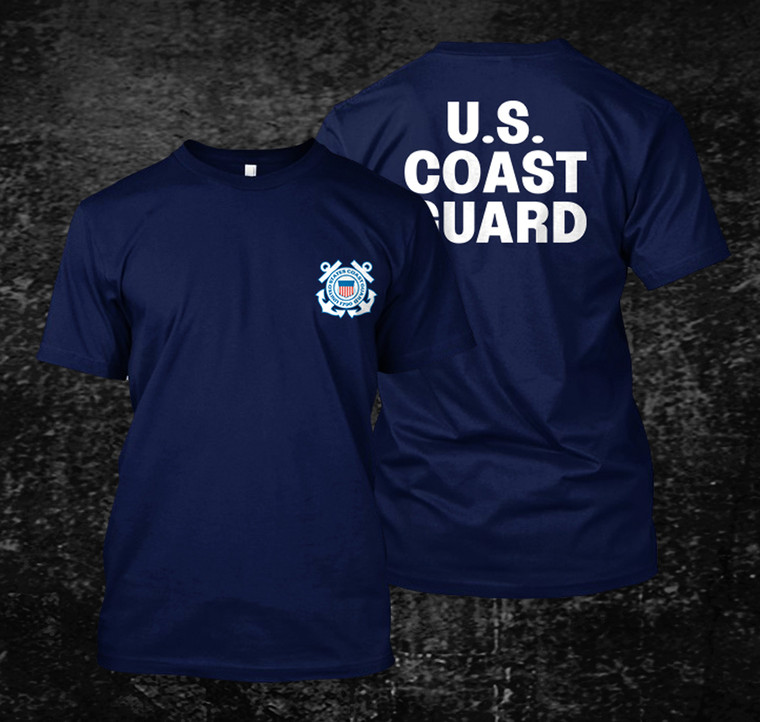 US Coast Guard T Shirt, Coast Guard Logo Shirt Tee - Dejavain