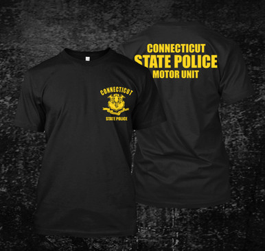 Connecticut State Police Motorcycle Unit T-Shirt - Dejavain