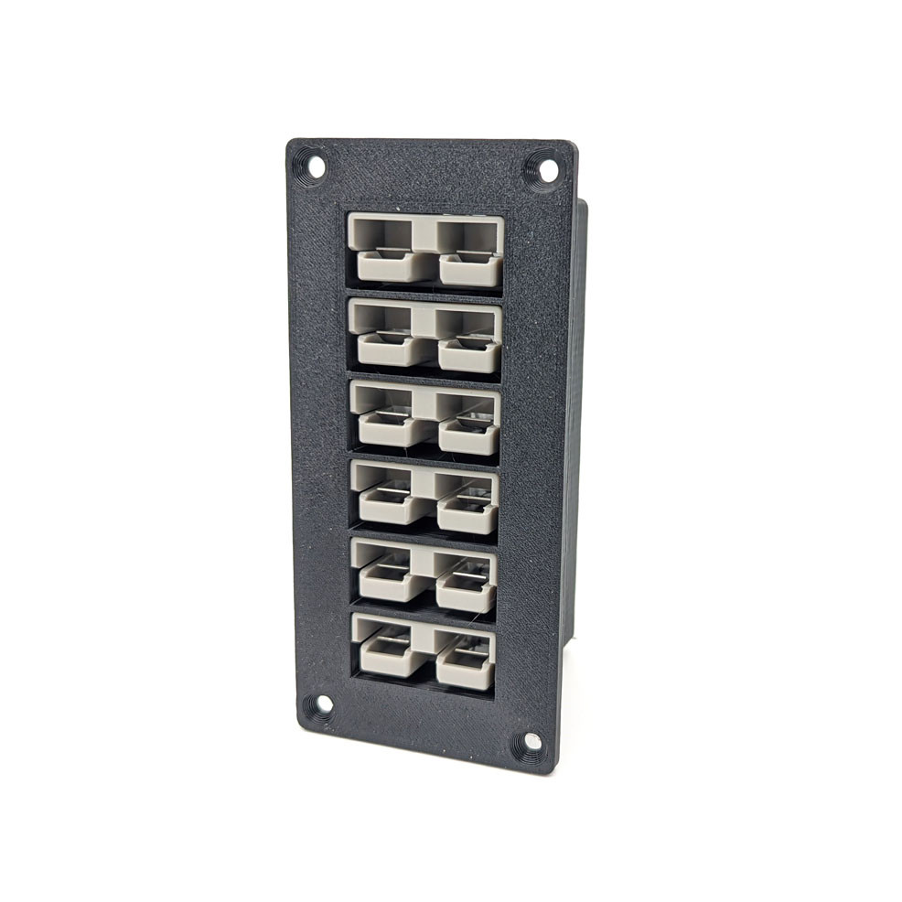 Six Stacker 50Amp Anderson Plug Panel – Heavy-Duty Mount