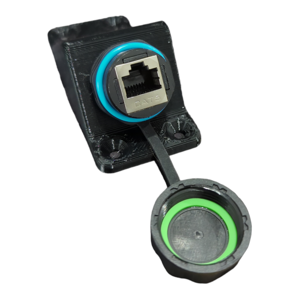 Waterproof RJ45 Passthrough Socket for Starlink | Caravan RV