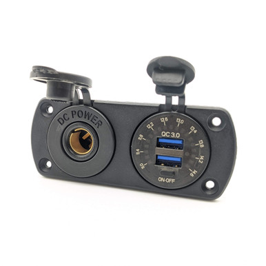 Dual Socket Outlet Mount – Marine Grade 10A
