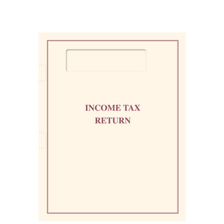 TABCVRO10 - Side Staple Income Tax Return Cover with Single Window ...
