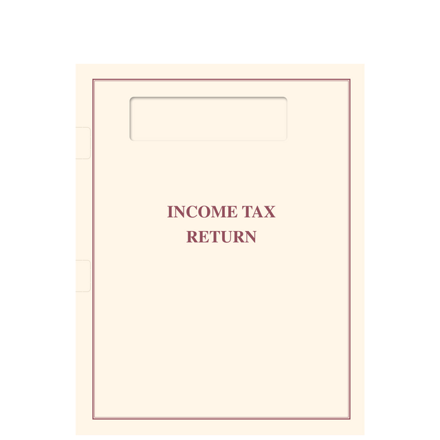 TABCVRO10 - Side Staple Income Tax Return Cover with Single Window ...