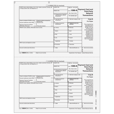 BKB05 - Form 1099-K Payment Card and Third Party Network Transactions ...