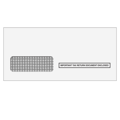99SWENV05 - 3up 1099 Single Window Envelope (Moisture Seal) - Greatland.com