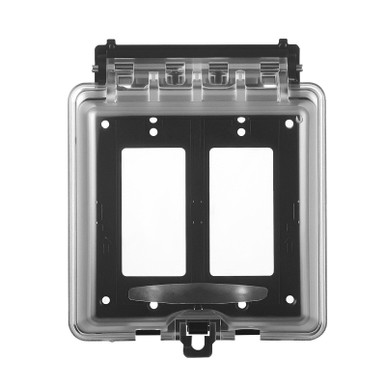 Outdoor Outlet Cover 2-Gang Lockable Weatherproof Electrical Outlet ...