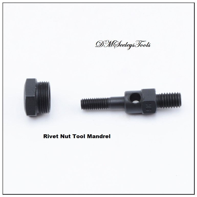 Long Arm Red & Black Rivet Nut Tool Mandrels and nose pieces ...