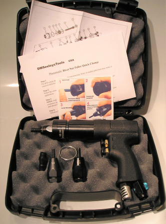 Quick Change Pneumatic Rivet Nut Air Gun With Inch Size Mandrels