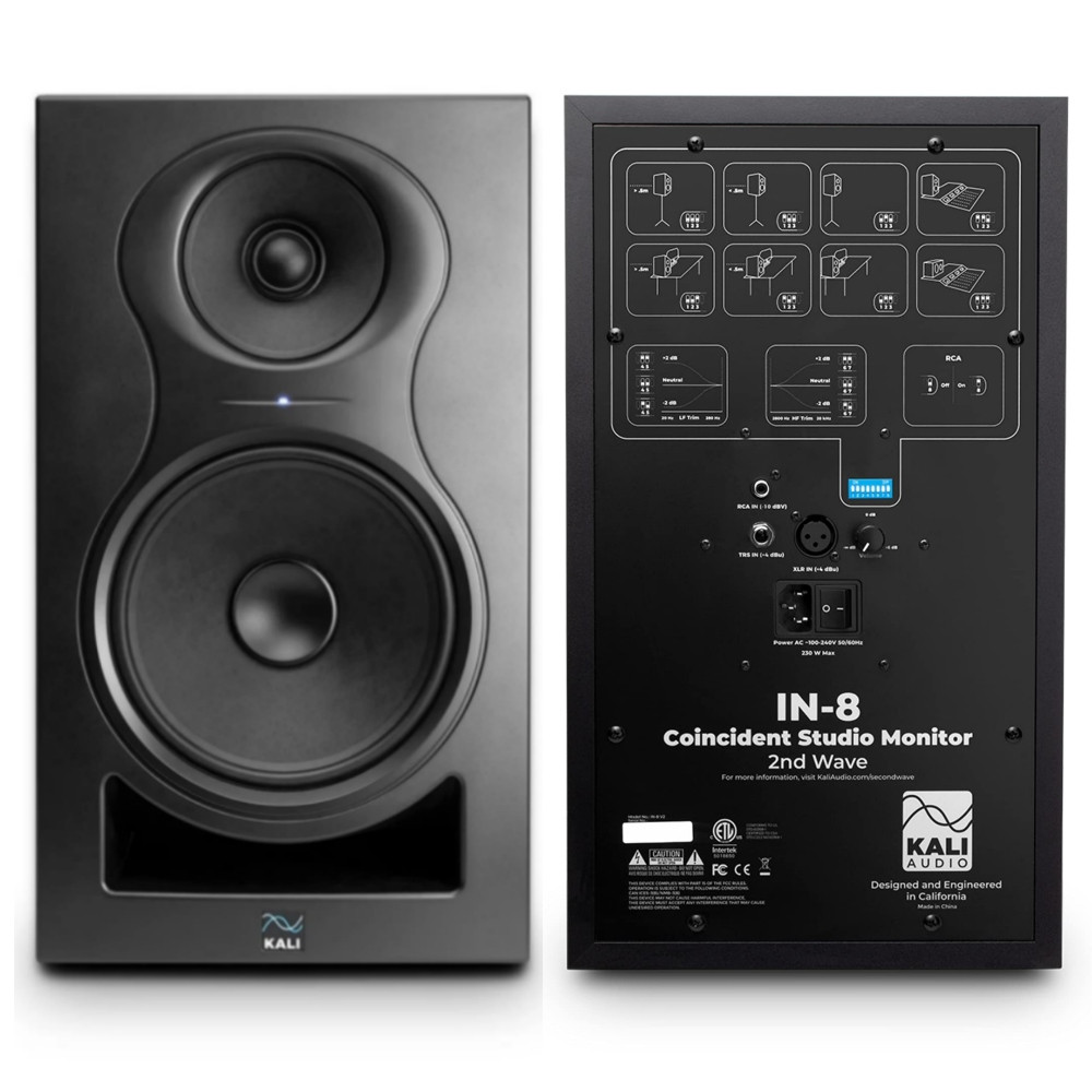 KALI AUDIO IN-8 V2 3-Way 280w Total Active Studio Reference Monitor ...