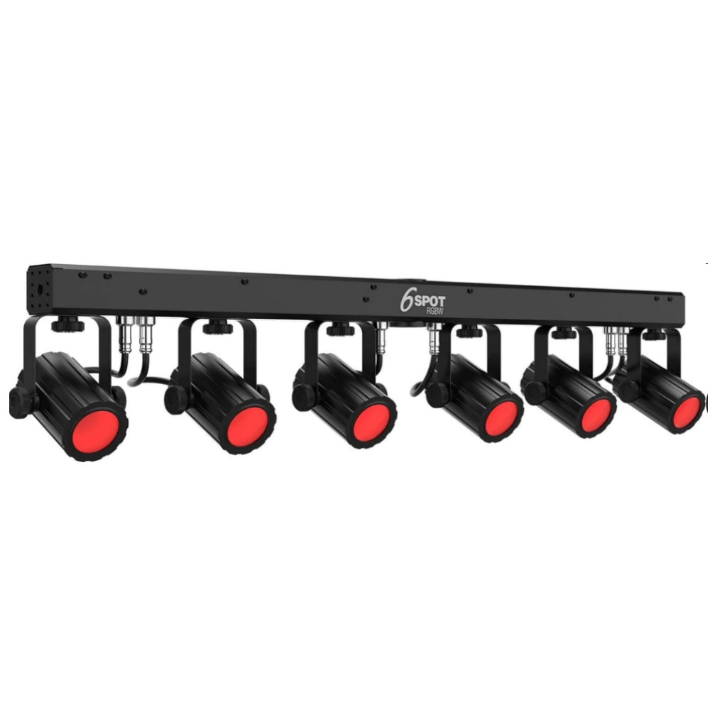 CHAUVET 6SPOTRGBW Quad-Color LED Spotlight System with Carry Bag ...