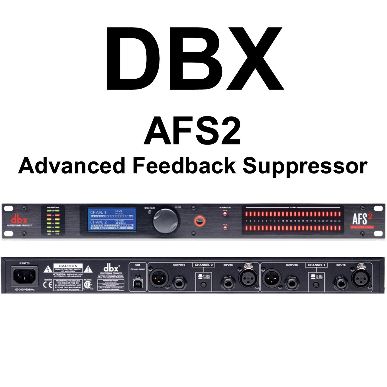 DBX AFS2 Advanced Feedback Suppressor - LightingelStore