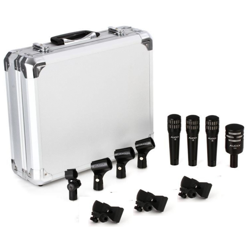 AUDIX DP4 4 Piece Professional Drum Mic Pack with Aluminum Case - LightingelStore