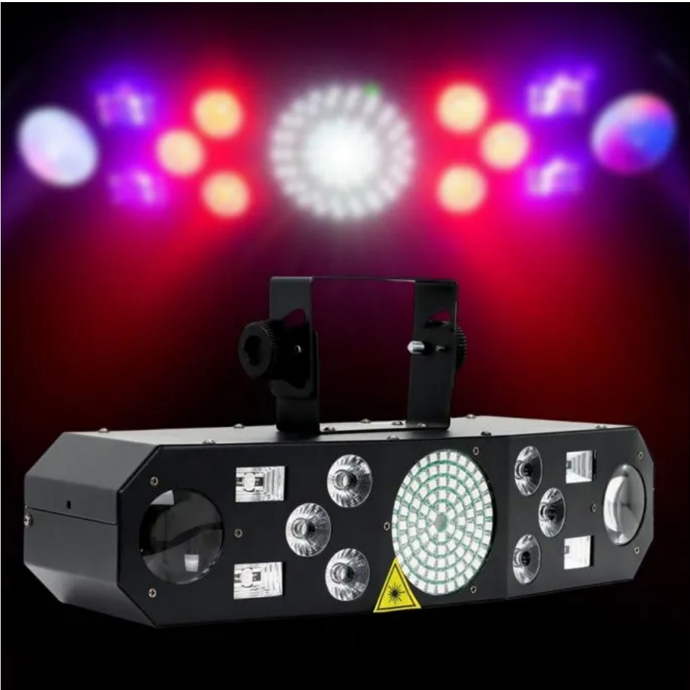 ORION STAR CLUSTER RGBW LED UV Multi-Effect Laser / Strobe Light ...