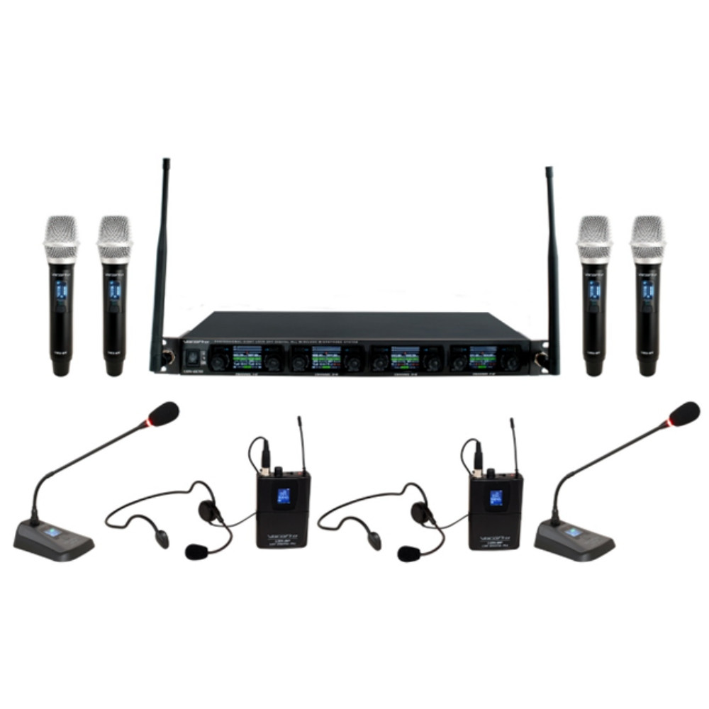 VOCOPRO UDX-WORSHIP Digital PLL Rackmount Handheld, Headset, Podium ...