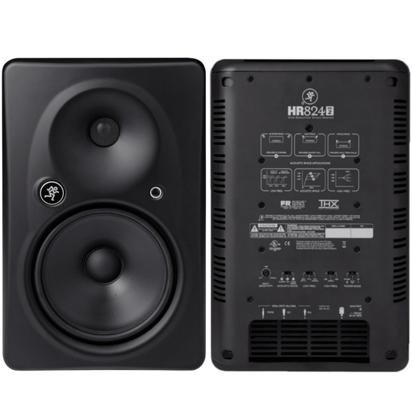 MACKIE HR824MK2 Ultra-Linear Nearfield 500w Total 8.75" Studio Monitor ...