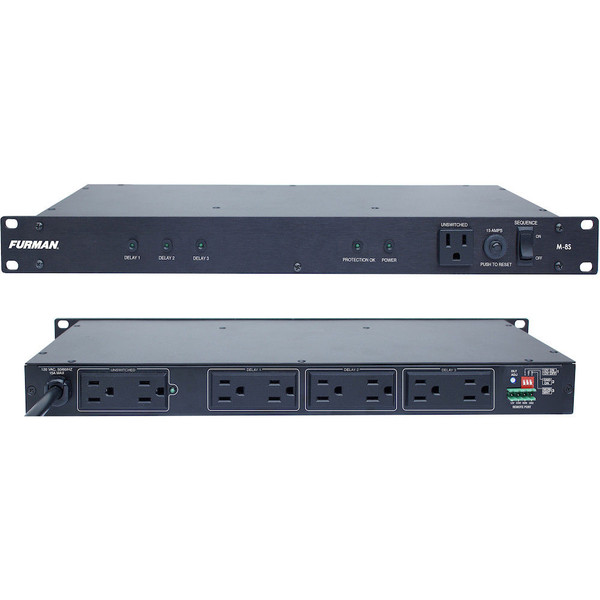 FURMAN M-8S 9 Outlet Rackmount Sequencing Power Conditioner ...