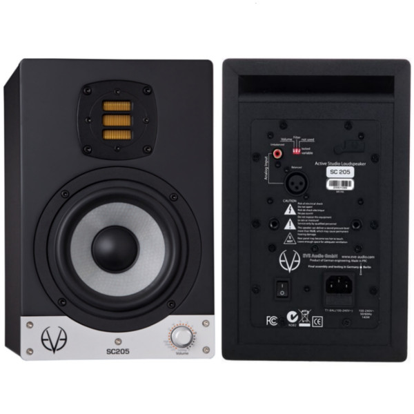 EVE AUDIO SC205 Compact 200w Total Active Studio Monitor Pair ...