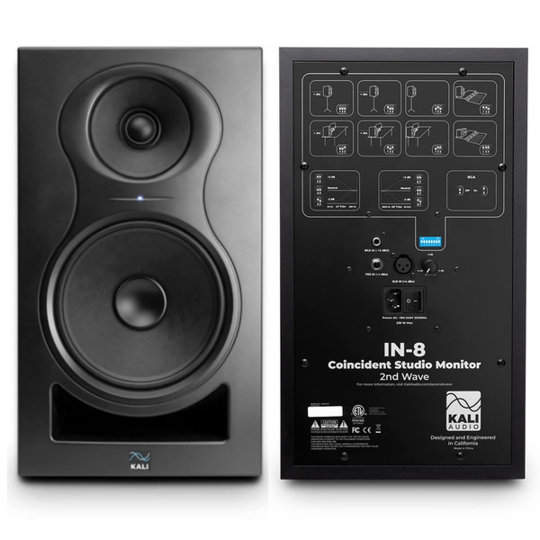 KALI AUDIO IN-8 V2 3-Way 280w Total Active Studio Reference Monitor ...