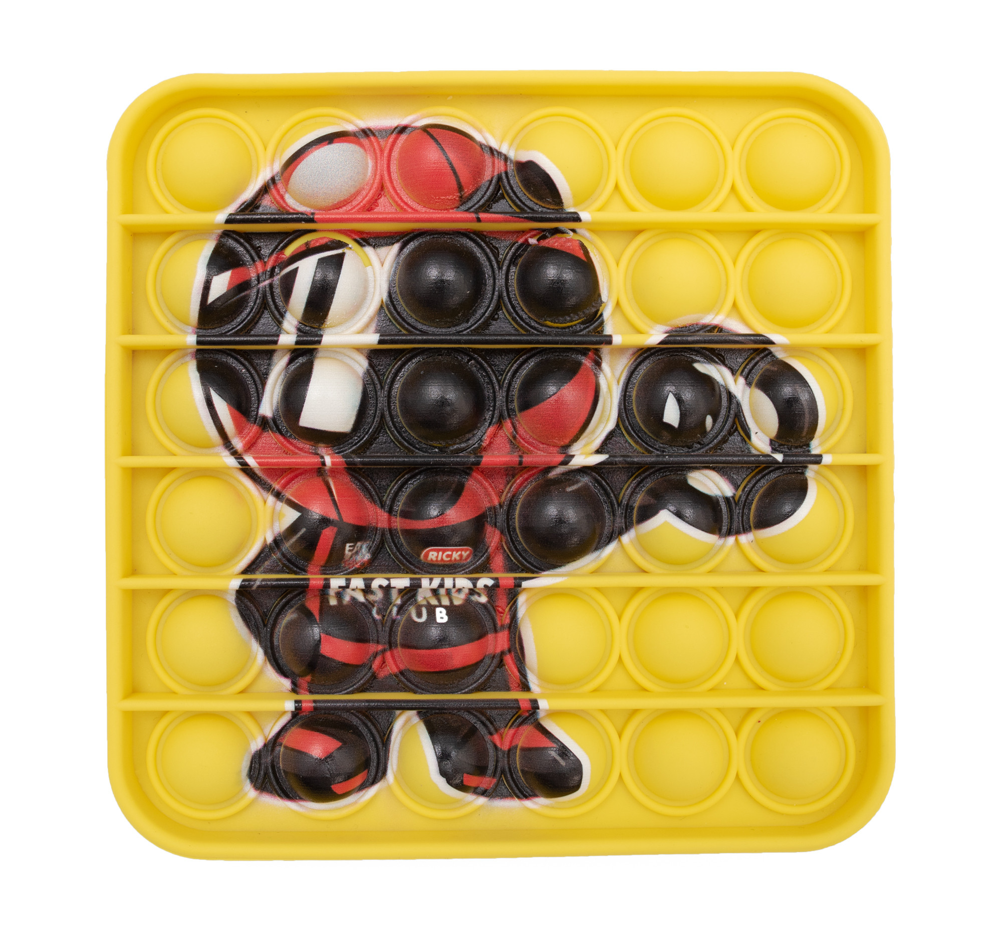 Pop Fidget Toy | Yellow Ricky - Eat Sleep Race - Racing Lifestyle Apparel