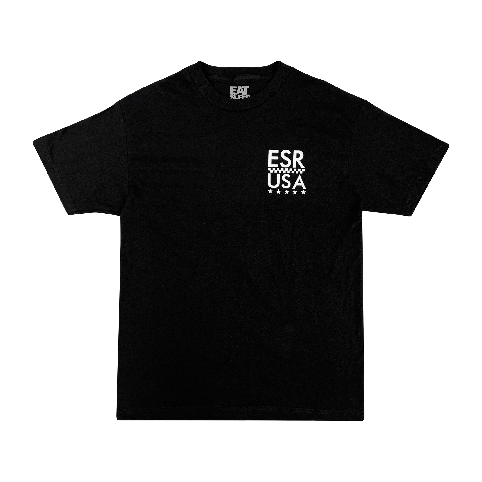 ESR Flag T-Shirt | Black/Snow Camo - Eat Sleep Race - Racing Lifestyle ...