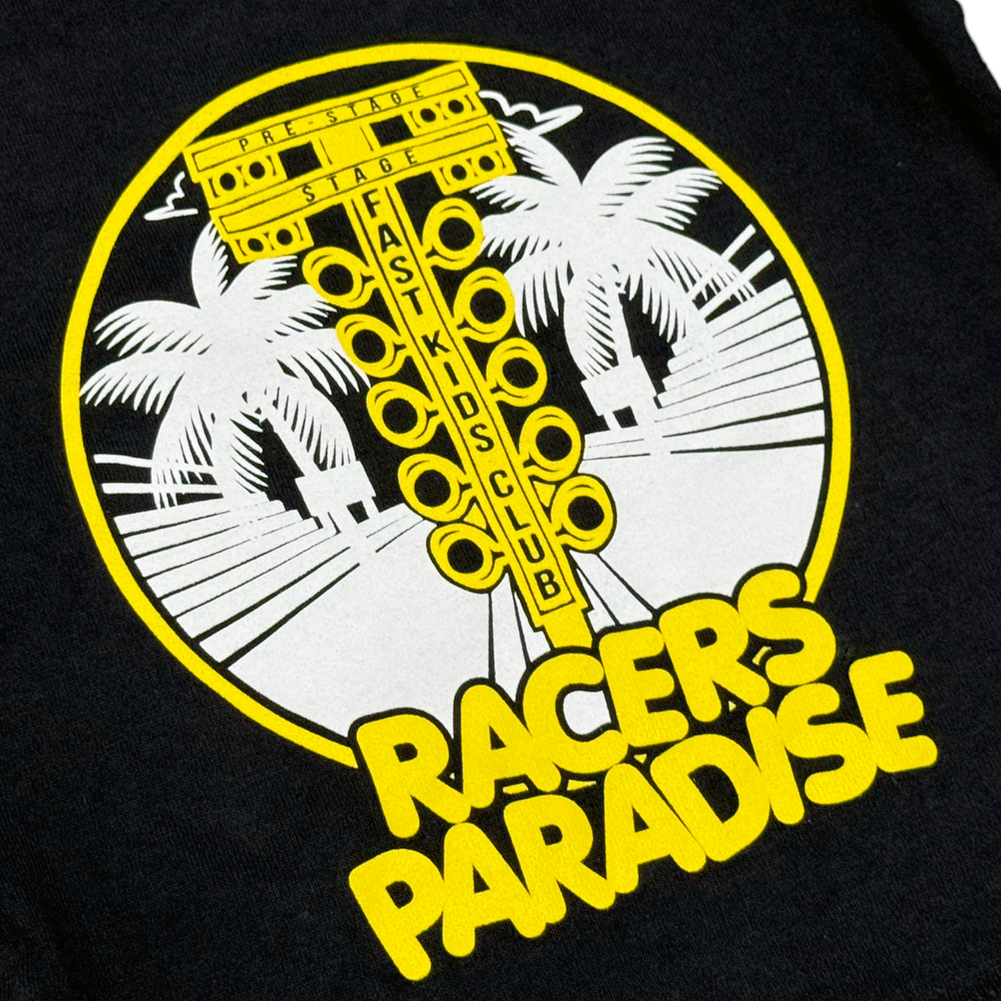 Racers Paradise Kids T-Shirt | Black - Eat Sleep Race - Racing Lifestyle Apparel