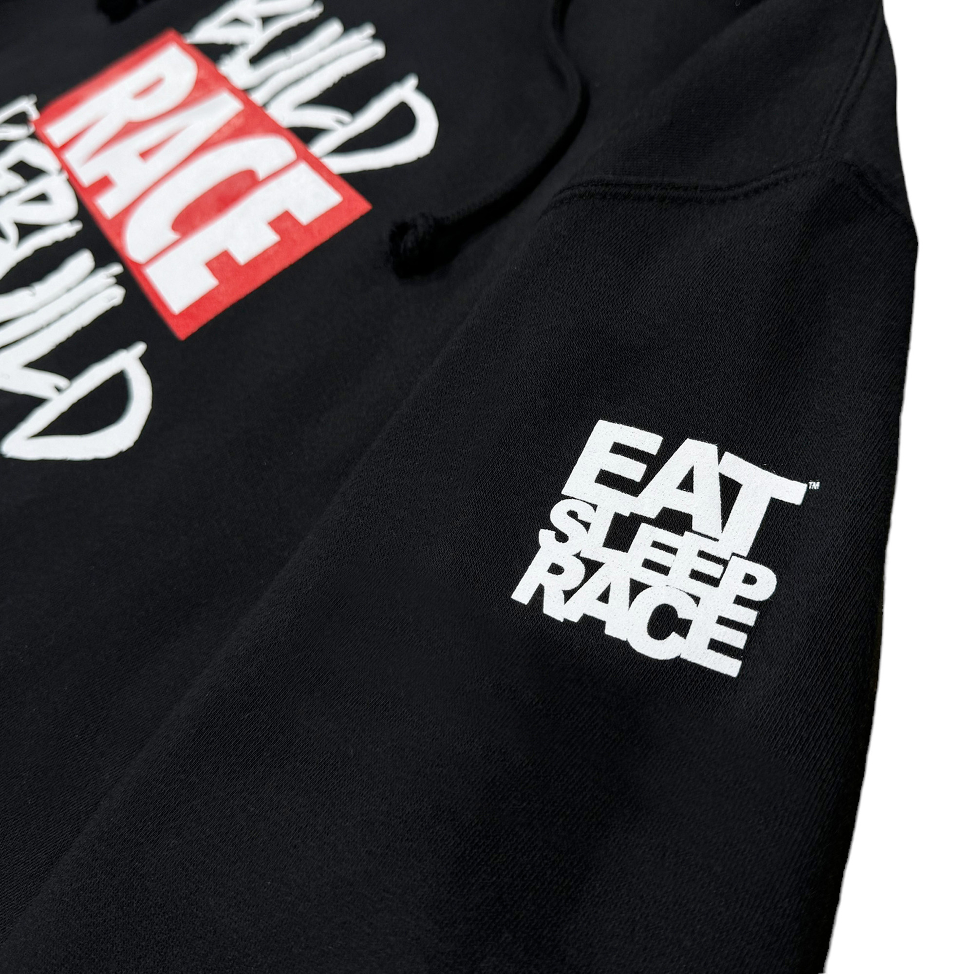 Build Race Rebuild Hoodie | Black - Eat Sleep Race - Racing Lifestyle ...