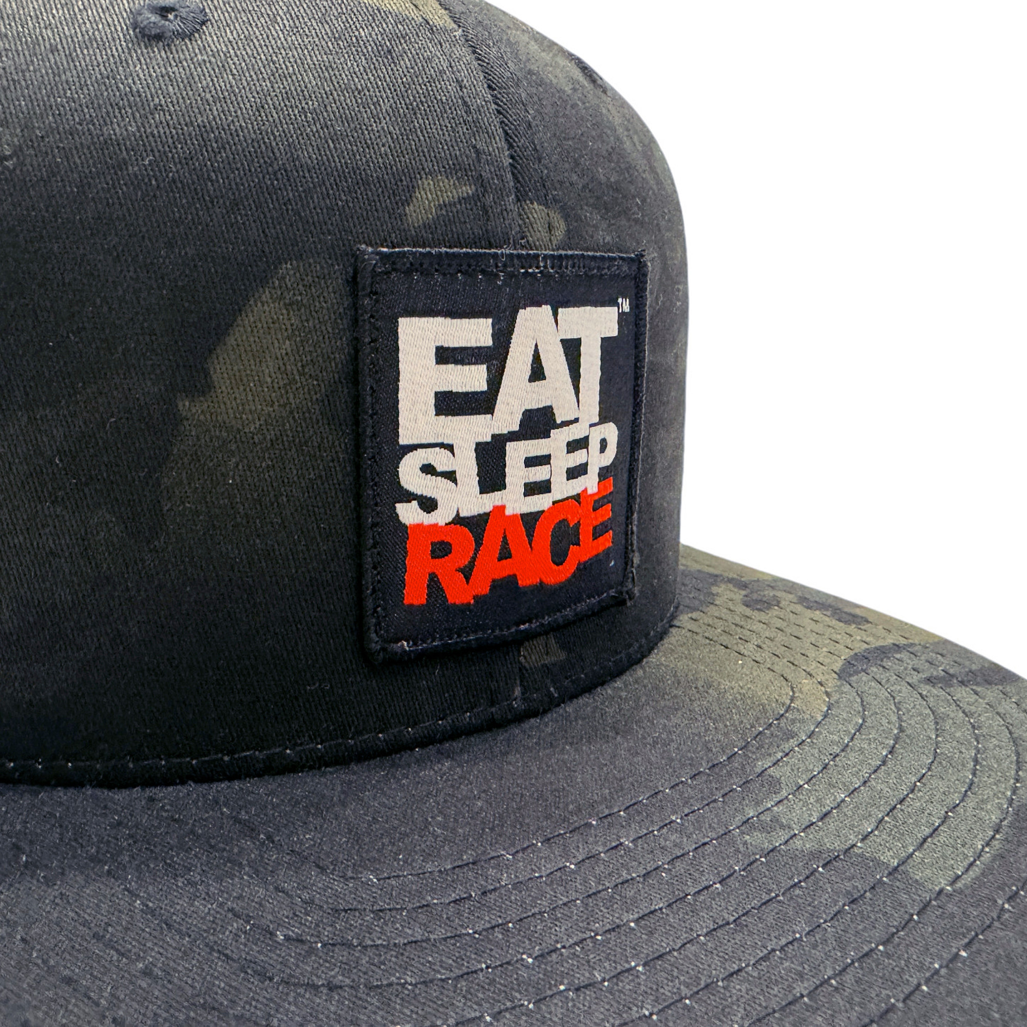 Logo Patch Snapback Hat | Multicam - Eat Sleep Race - Racing Lifestyle ...