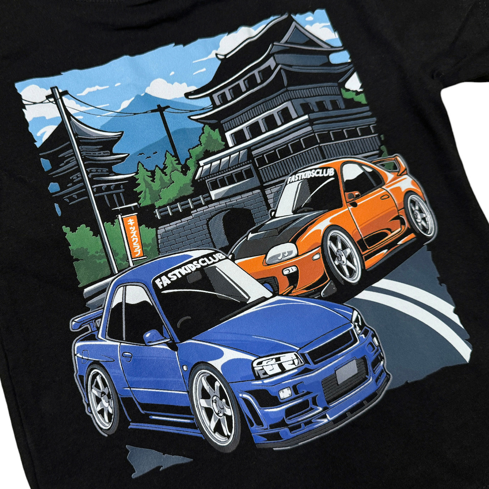 JDM Cars Kids T-Shirt | Black - Eat Sleep Race - Racing Lifestyle Apparel