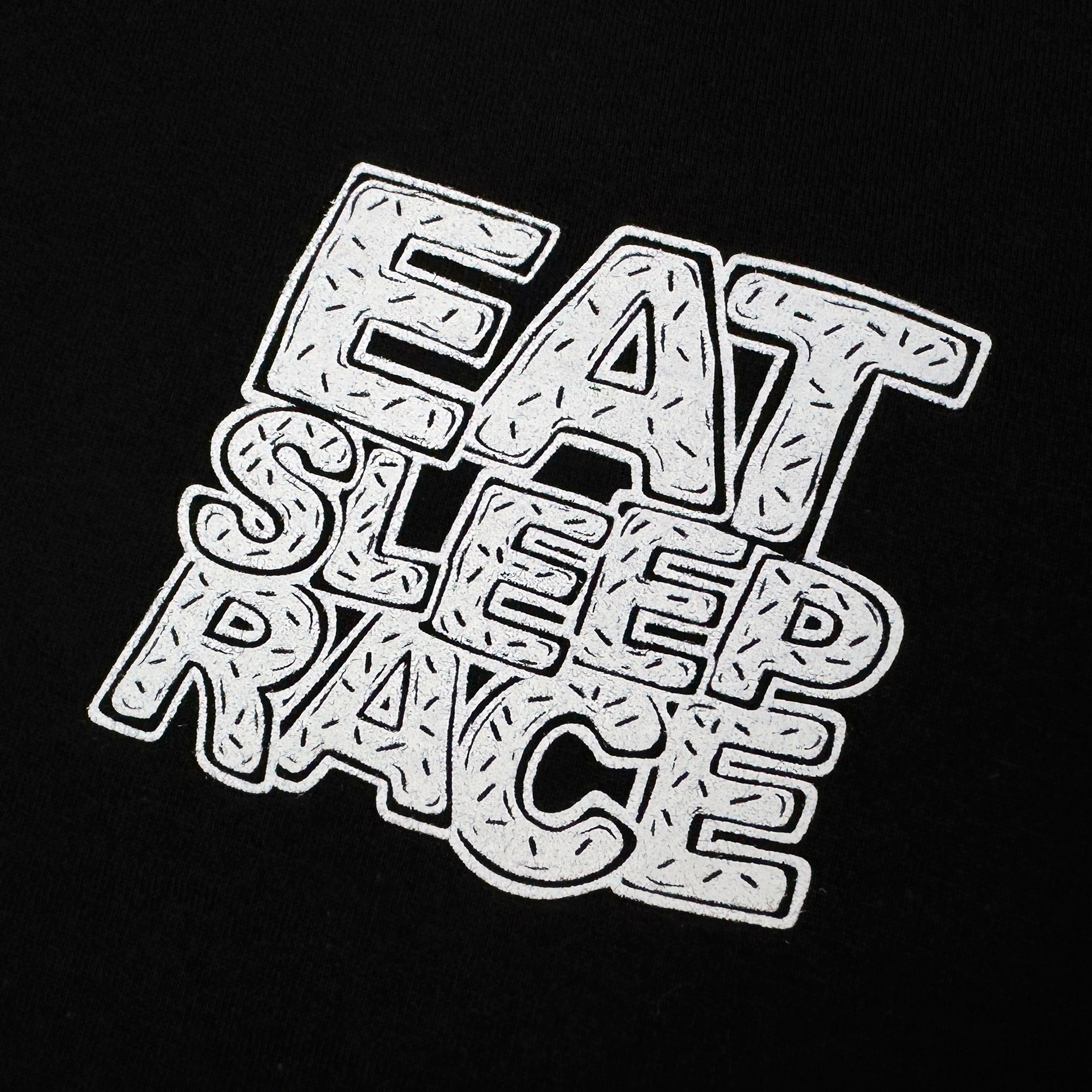 Pull Over Logo Donut Hoodie | Black - Eat Sleep Race - Racing Lifestyle ...
