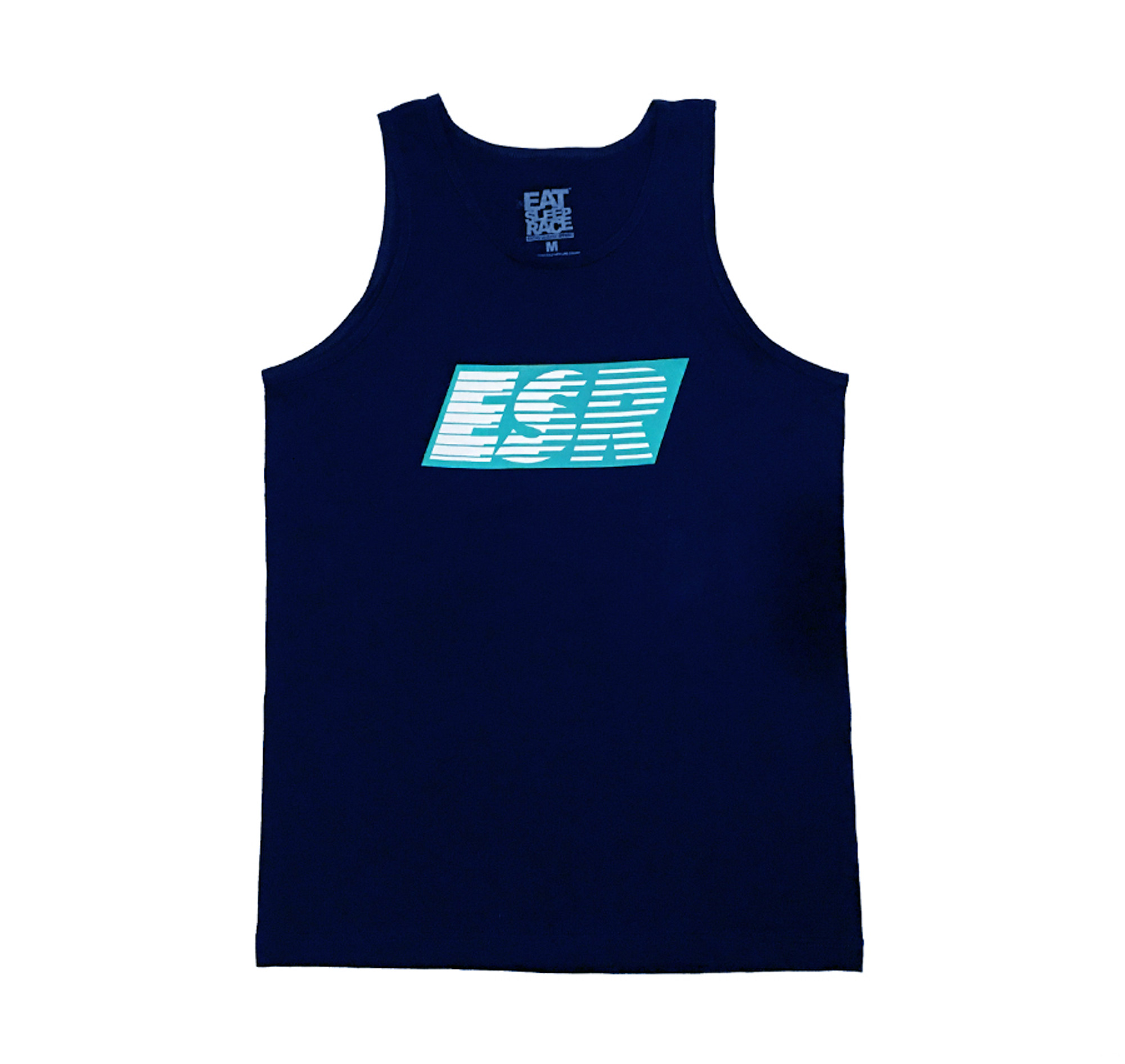 ESR Speedlines Tank Top Navy Teal Eat Sleep Race Racing Lifestyle esr-speedlines-tank-top-navy-teal-eat-sleep-race-racing-lifestyle