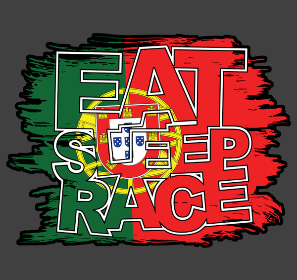 Flag Vinyl Decal | Portugal - Eat Sleep Race - Racing Lifestyle Apparel
