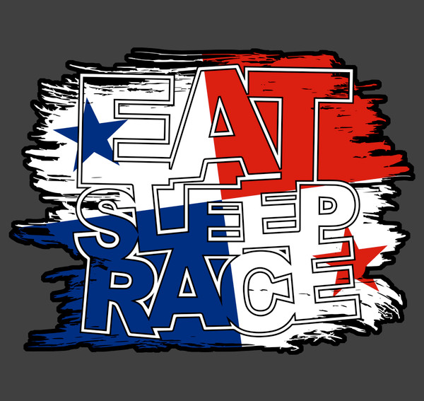 Flag Vinyl Decal | Panama - Eat Sleep Race - Racing Lifestyle Apparel