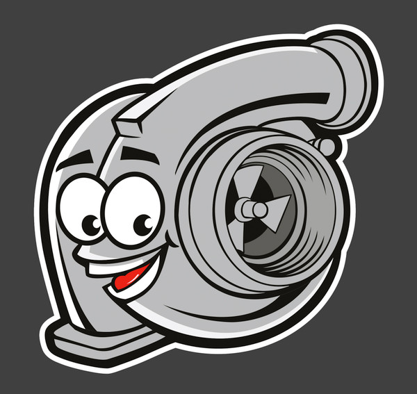 Cartoon Turbo Sticker - Eat Sleep Race - Racing Lifestyle Apparel