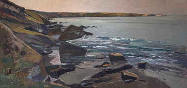 352 - Sunlit Cliffs North Cornwall - Mall Galleries - Buy Art