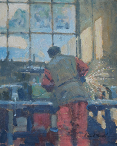 Using the Angle Grinder - Mall Galleries - Buy Art