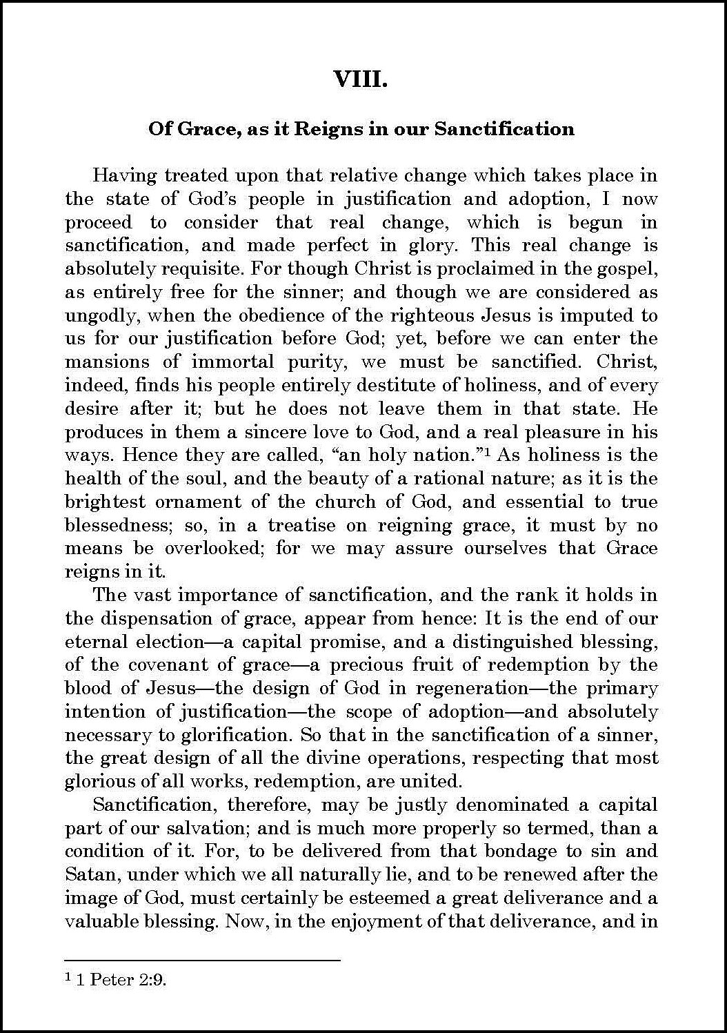 Grace, as it Reigns in Sanctification - Particular Baptist Press