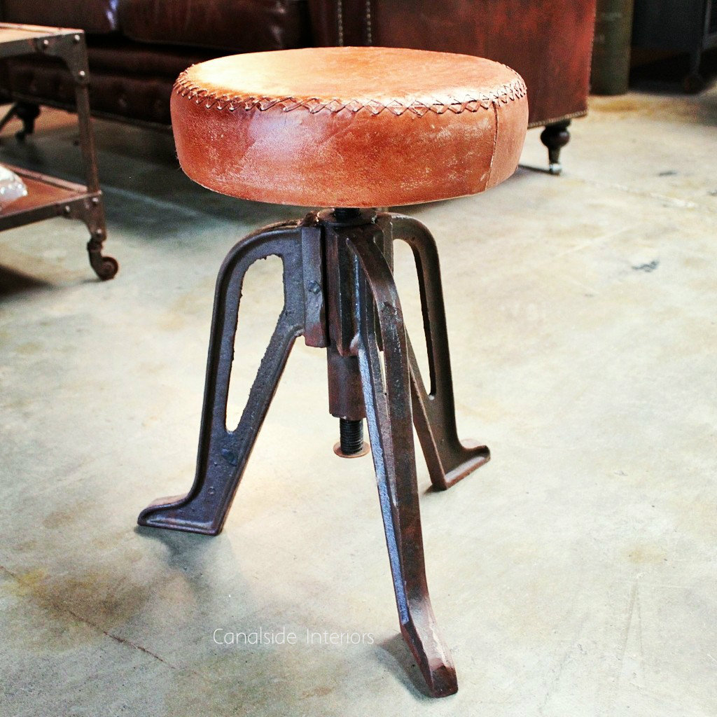 Crank Industrial Stool - Canalside Interiors