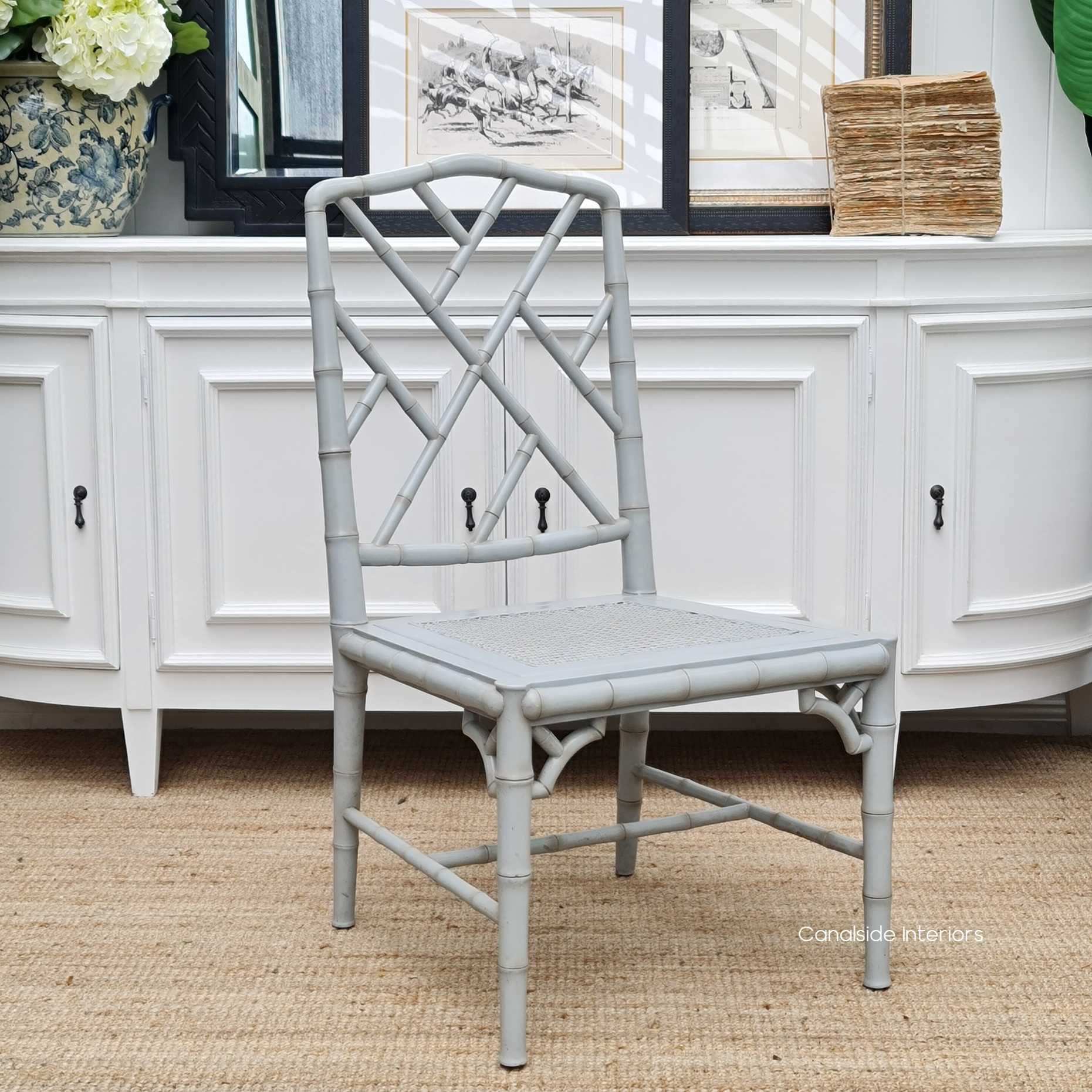 Flamingo Chippendale Dining Chair Distressed Grey Set of 6 FINAL SALE 349ea
