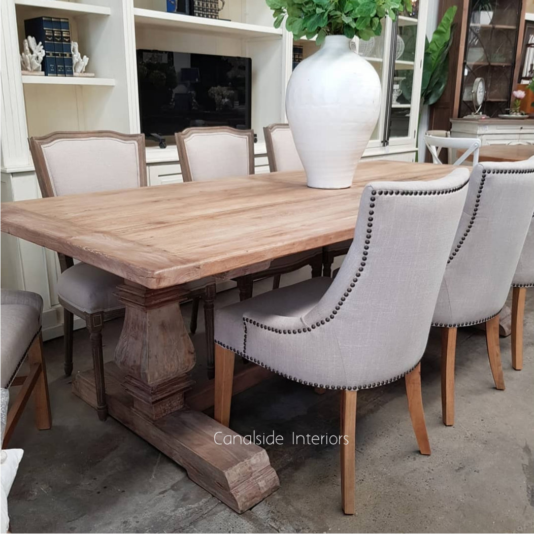 Artisan Dining Table - Textured Elm | Rustic Hamptons | Canalside Interiors