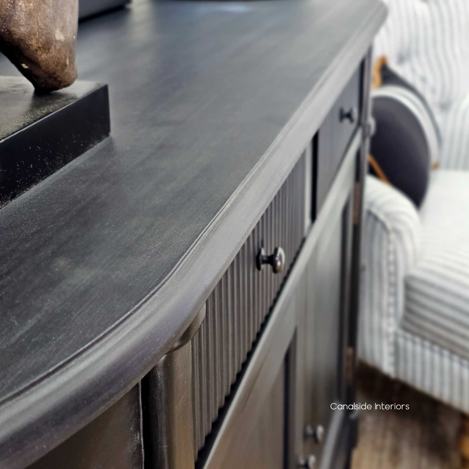 ***Louis Curved Buffet Petite - 160cm - Black - Pre-Order Feb/Mar ...