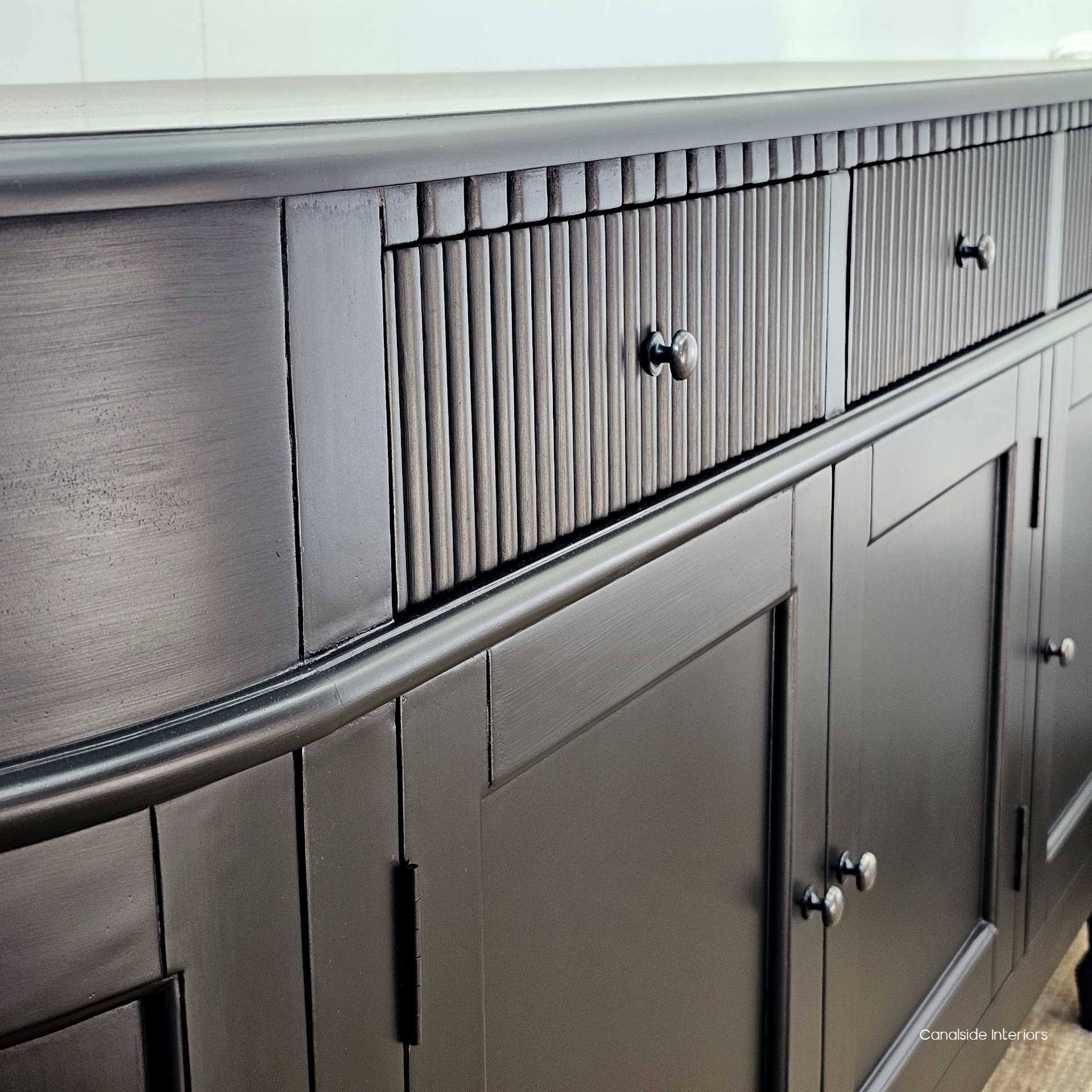French Louis Buffet Grande 200cm - Black | Classic Chic - Canalside ...