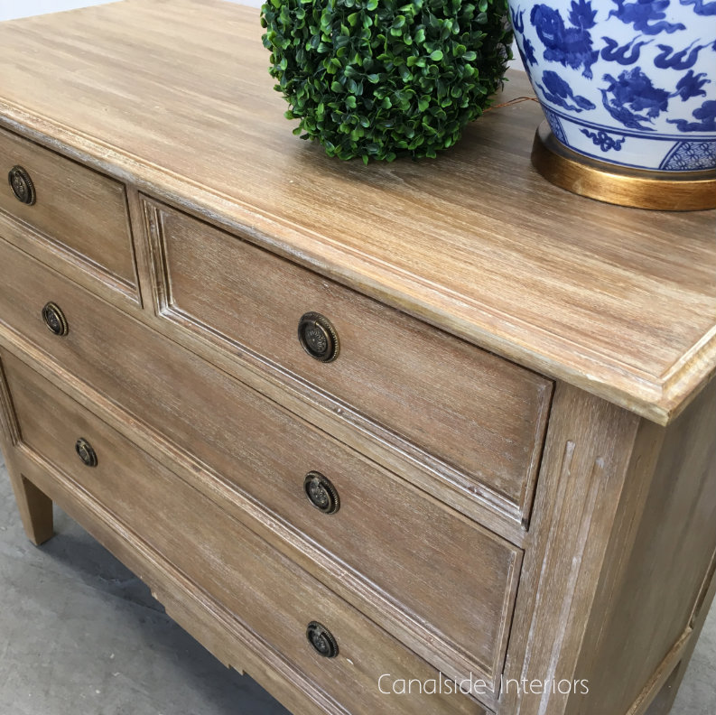 Peninsula 4 Drawer Chest Limewash - Canalside Interiors