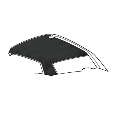 65-68 Mustang Fastback Headliner, Black