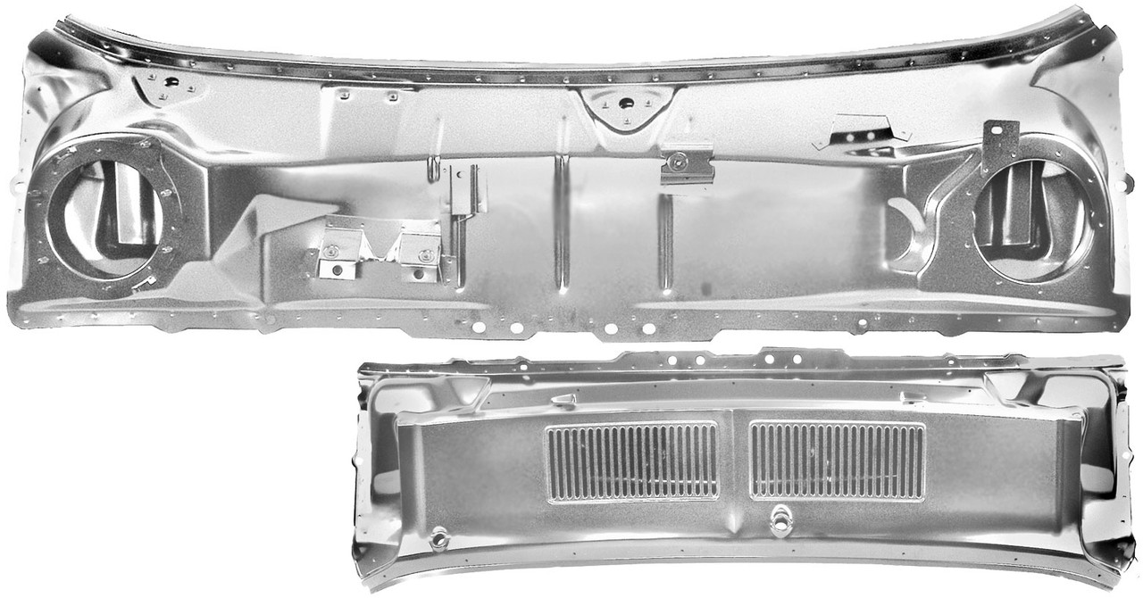 1967-1968 Mustang Cowl Panel/grille Assembly - DII - Mustangs, Etc.