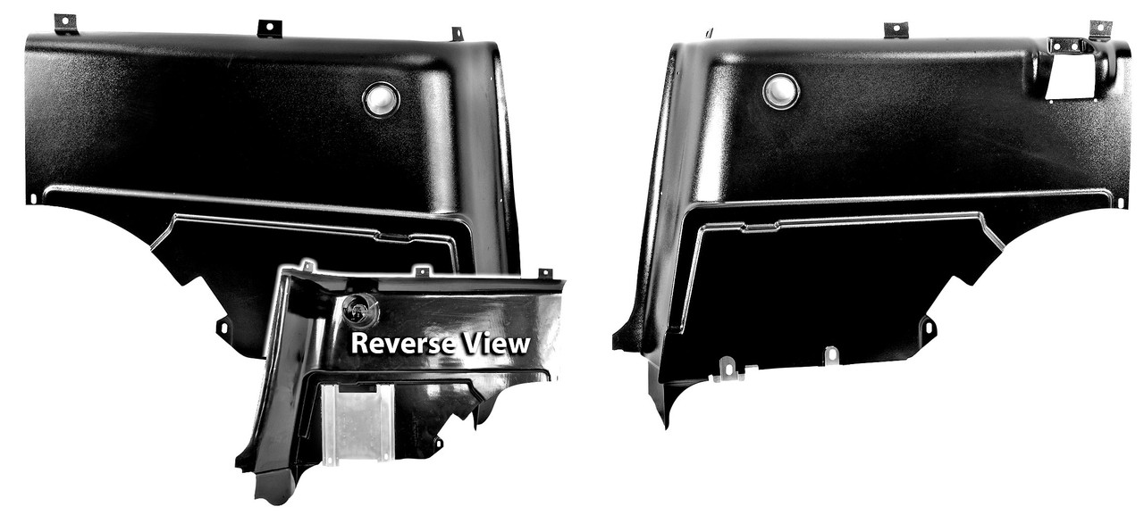 1965-1966 Mustang Trim Panel Quarter Fastback - DII - Mustangs, Etc.