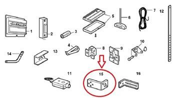 12B484 Square holed mounting bracket