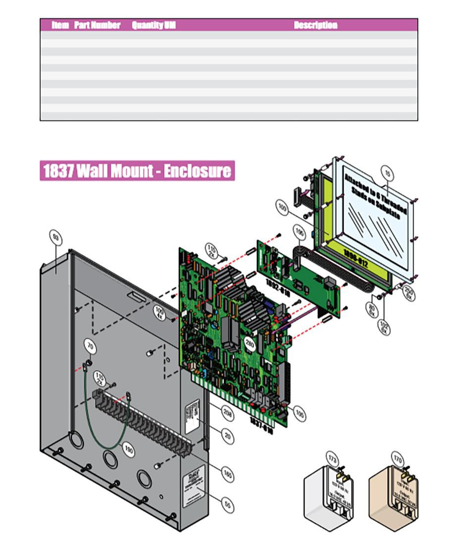 00-1837-089 Parts Breakdown For reference only