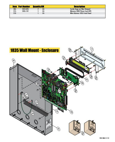00-1835-089 Parts Breakdown For reference only